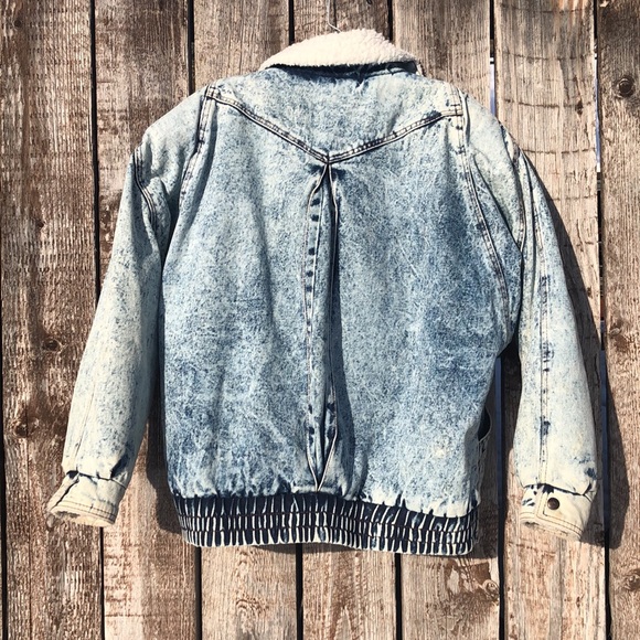 Andy Johns | Jackets & Coats | Vintage Andy Johns Sherpa Denim Jacket ...